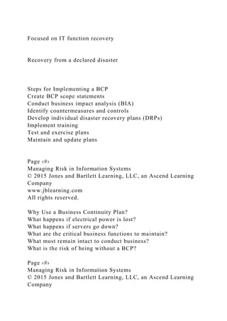 Managing Risk in Information SystemsLesson 6Business Imp.docx