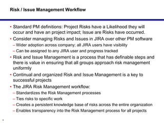 Using JIRA to Manage Project Management Risks and Issues | PPT