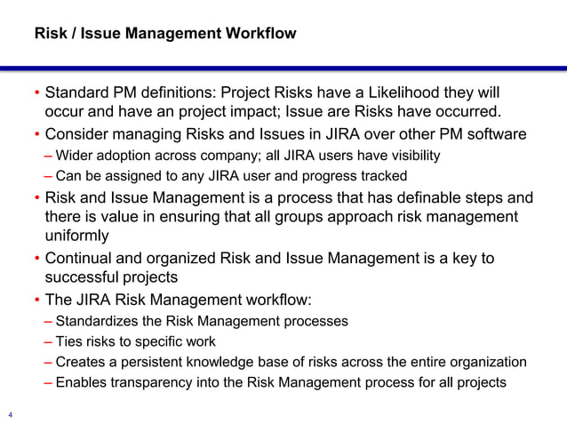 Using JIRA to Manage Project Management Risks and Issues | PPT