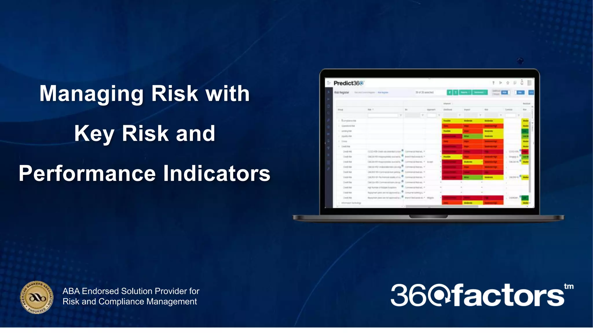 Managing Risk with Key Risk and Performance Indicators | PPTX ...