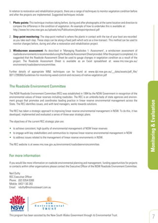 Guide: Managing roadside environments 4 - Monitoring & Evaluation | PDF