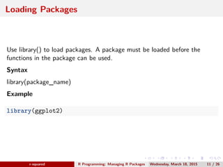 R Programming: Introduction To R Packages | PDF