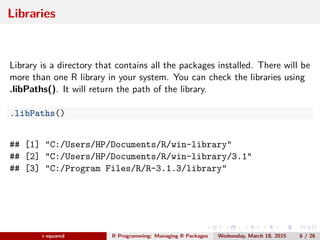 R Programming: Introduction To R Packages | PDF