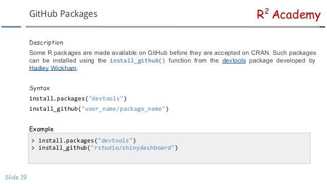 R Programming: Introduction To R Packages