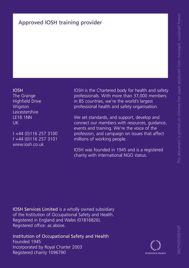 IOSH MS | PDF | Men\'s Health | Healthy Living