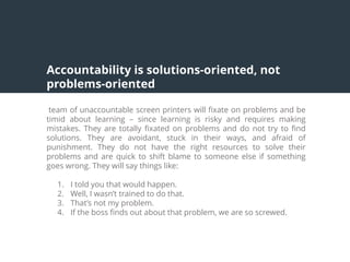 Managing Screen Printers, Part 1: Accountability | PPT