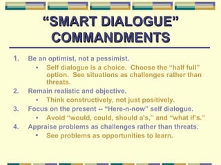 Managing self dialogue | PPT