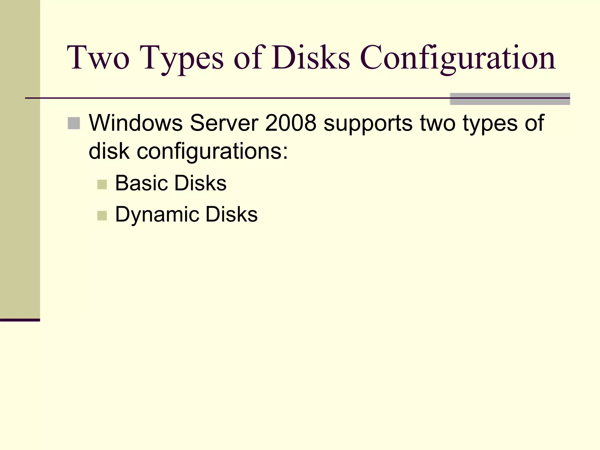 Managing server disk storage | PPTX