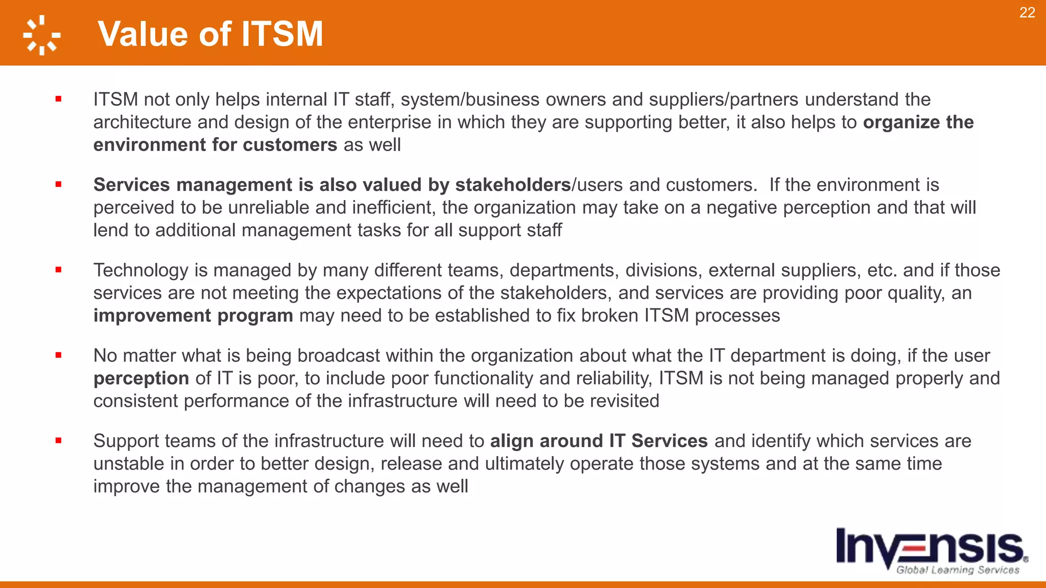 Managing Service Operations and why ITSM Matters | PPTX