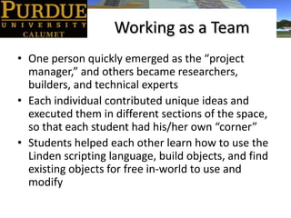 Managing a Group Build in Second Life | PPT