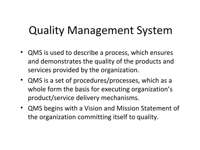 Managing software quality in an organization lecture 3 | PPT