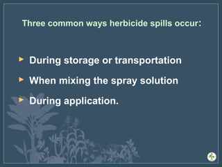Managing spills | PPT