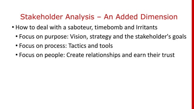 Managing stakeholders from the disengaged to the difficult | PPT
