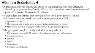 Managing stakeholders - Influencing and Negotiation | PDF