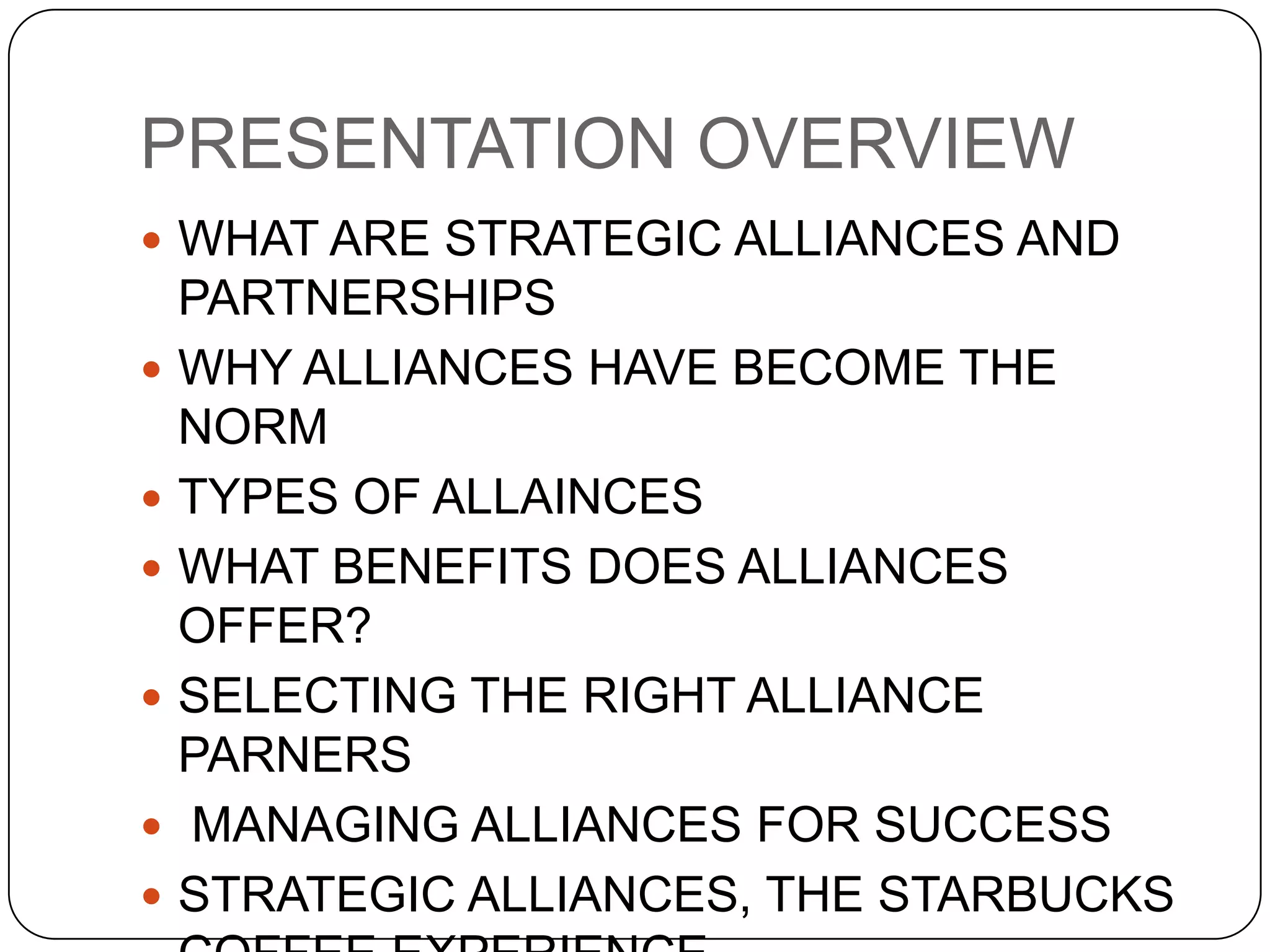 Managing strategic alliances and channel partners | PPTX