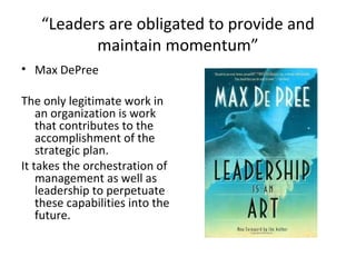 Managing Strategic Momentum | Making Strategy Work | PPT