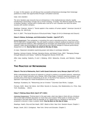 Managing strategic networks 2013 | DOC