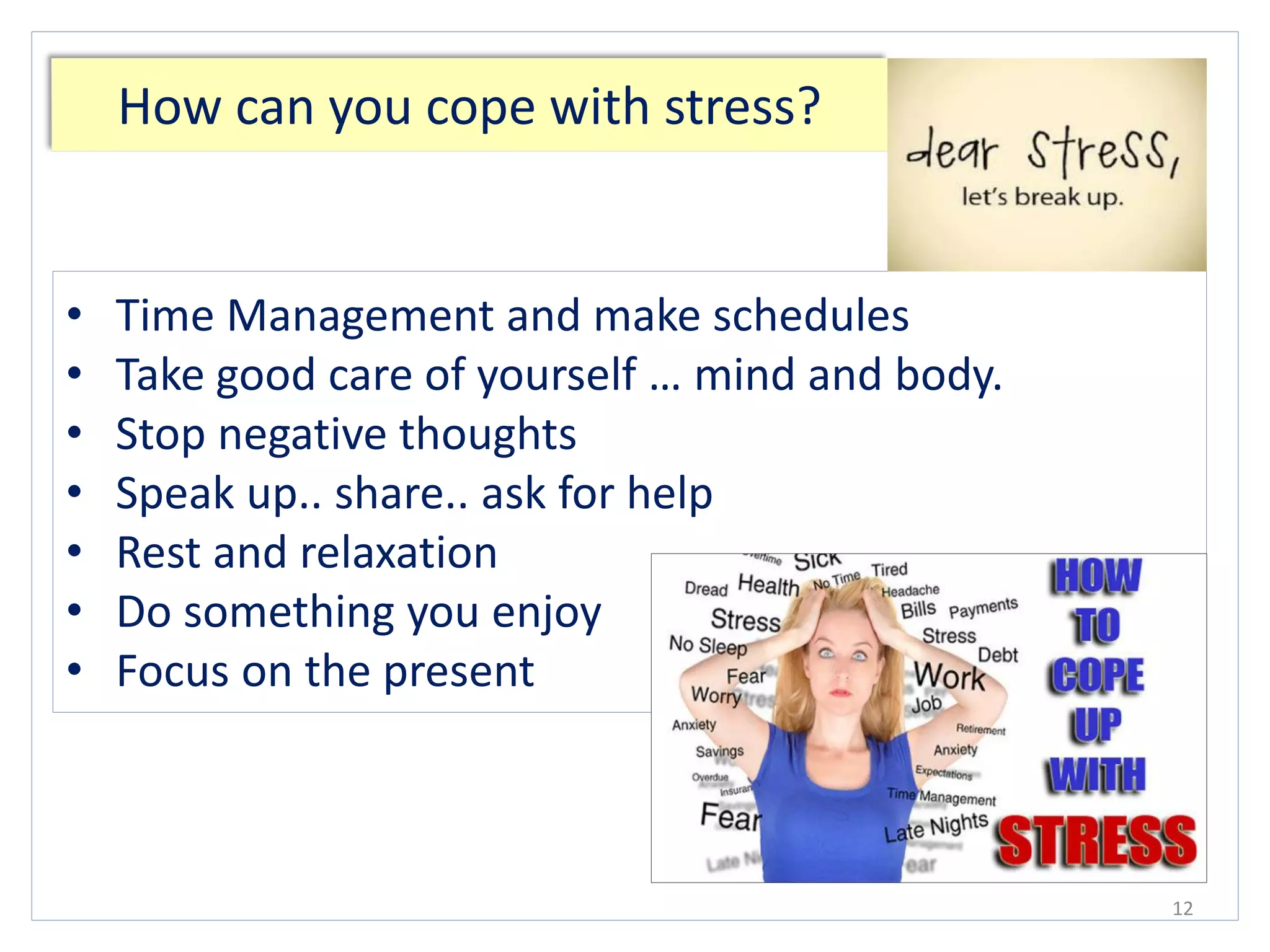Managing stress | PDF