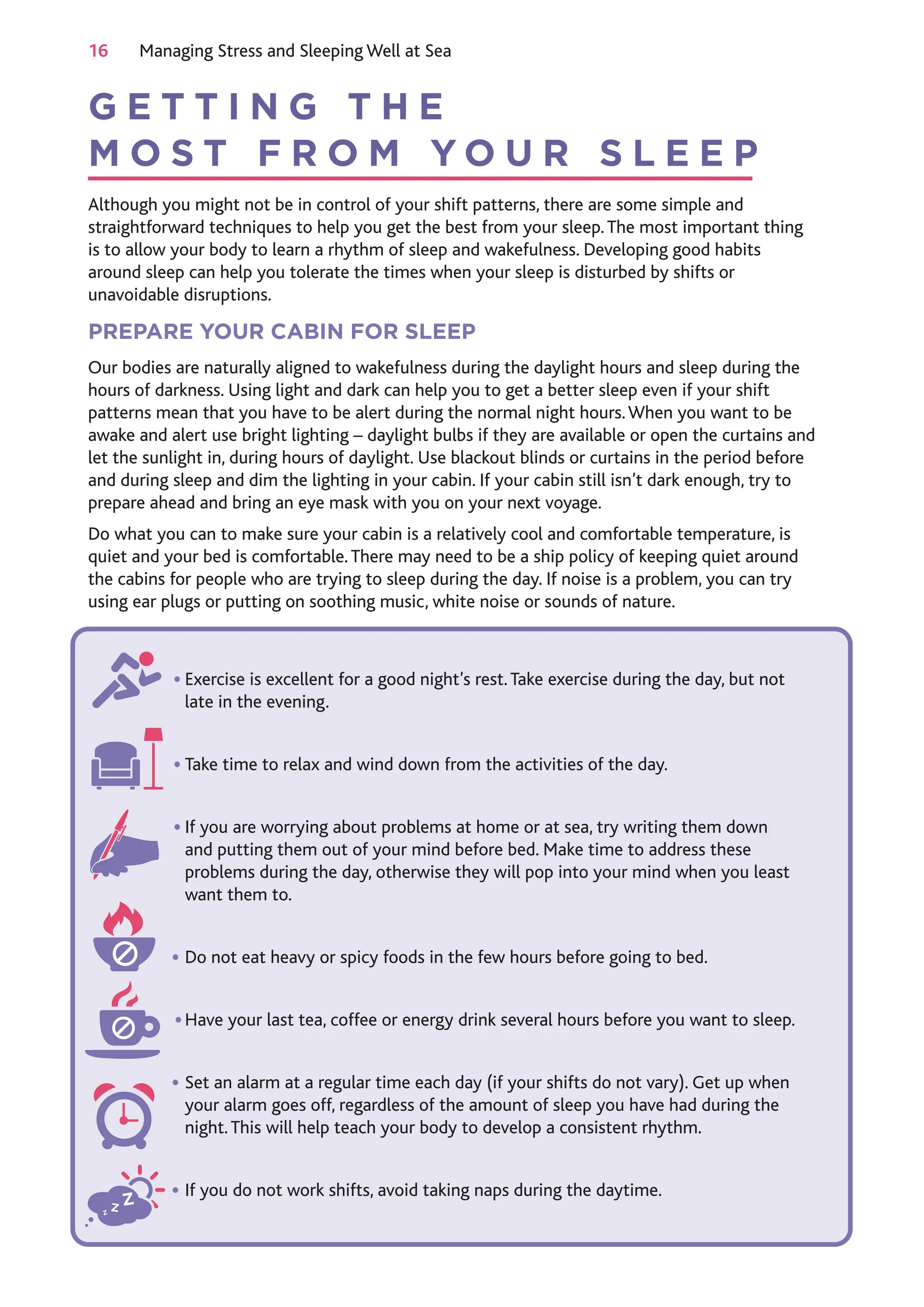 Managing Stress and Sleeping Well at Sea by ISWAN | PDF