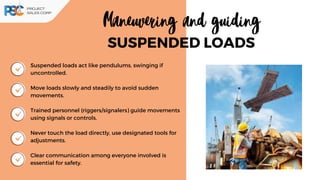 Managing Suspended Loads Presentation- 2024 | PDF