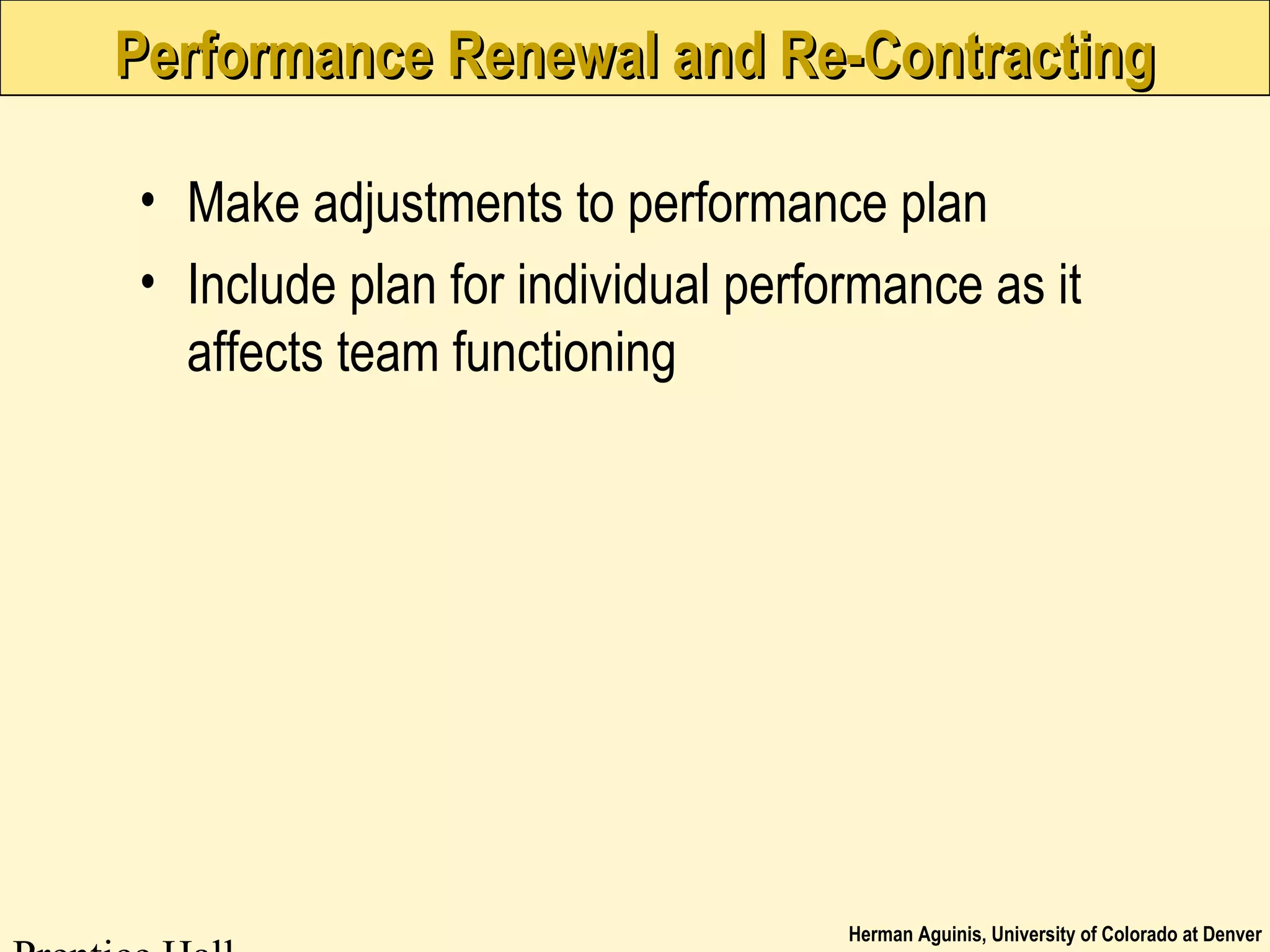 Managing Team Performance {Lecture Notes} | PPT