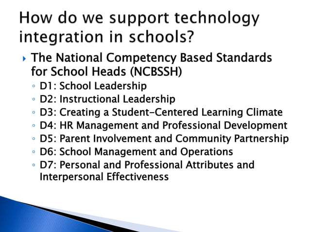 Managing technology integration in schools | PPTX