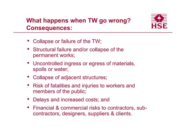 Managing Temporary Works - Andrea Robbins(HSE) | PPT Managing Temporary Works - Andrea Robbins(HSE) | PPT