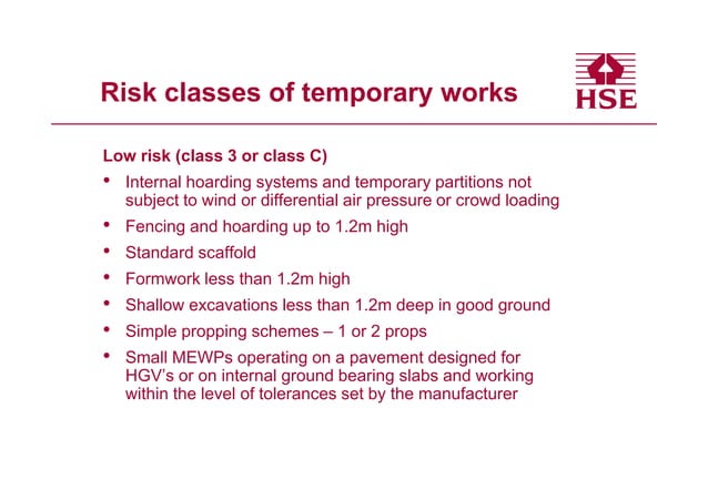 Managing Temporary Works - Andrea Robbins(HSE) | PPT