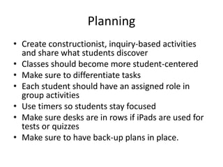 Managing the 1 to 1 Classroom | PPT