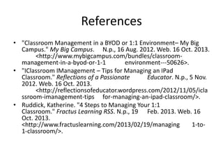 Managing the 1 to 1 Classroom | PPT