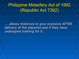 Managing the 3rd stage of labor, dr.rhodora cruz,bulacan ob g | PPT