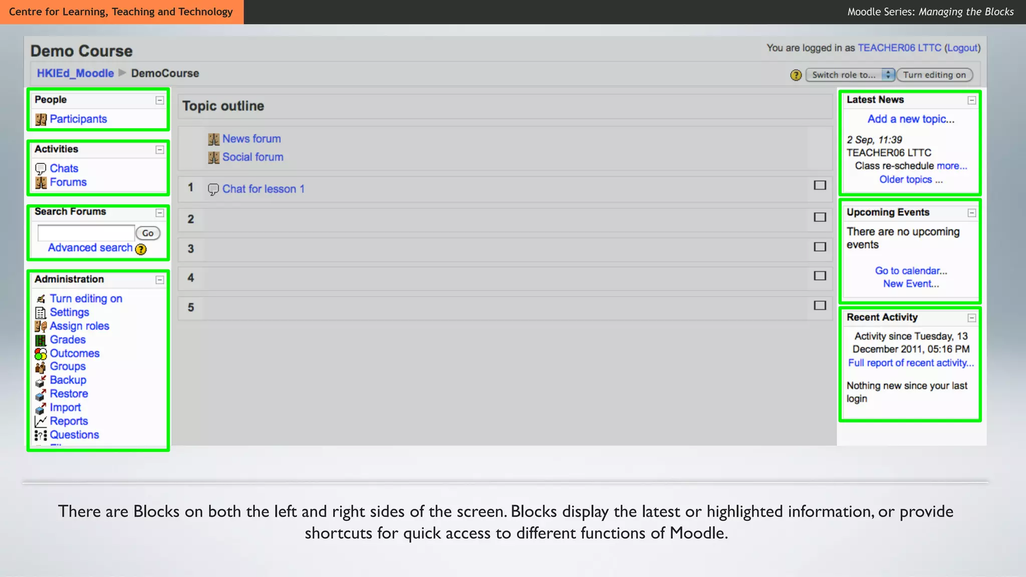 Managing the blocks | PPT