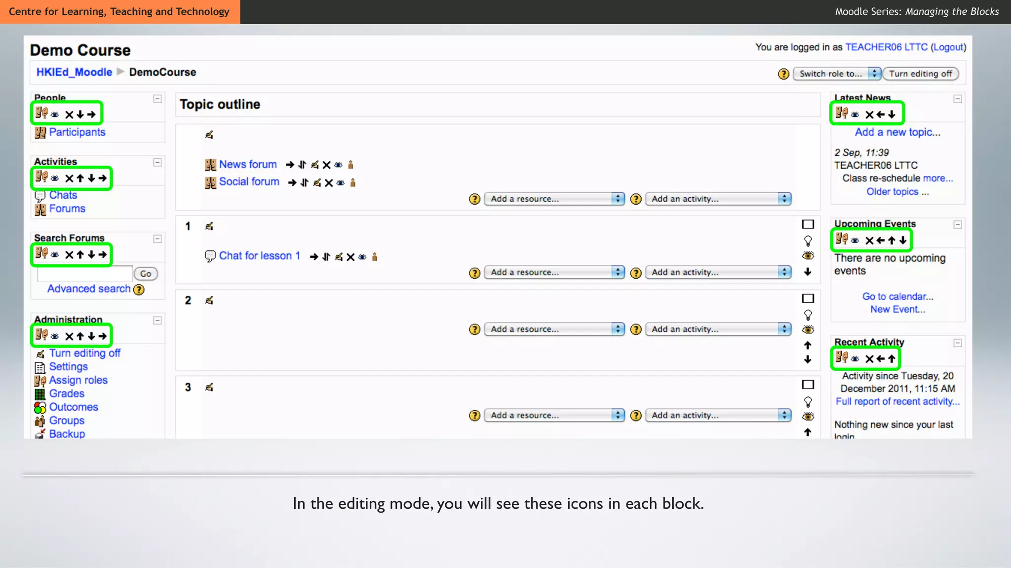 Managing the blocks | PPT