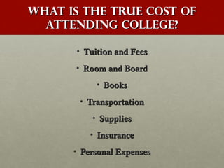 Managing the college admissions process 12 11 | PPT