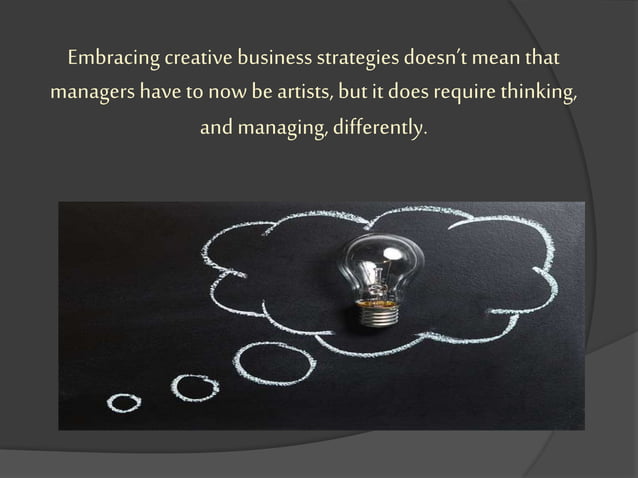 Managing the creative organization | PPT