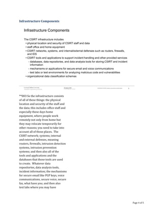 Managing the CSIRT Infrastructure Components | PDF