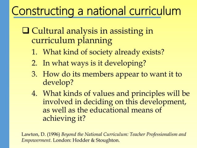 Managing the curriculum for student learning | PPT