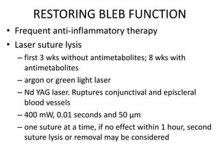 Managing the failing bleb | PPTX