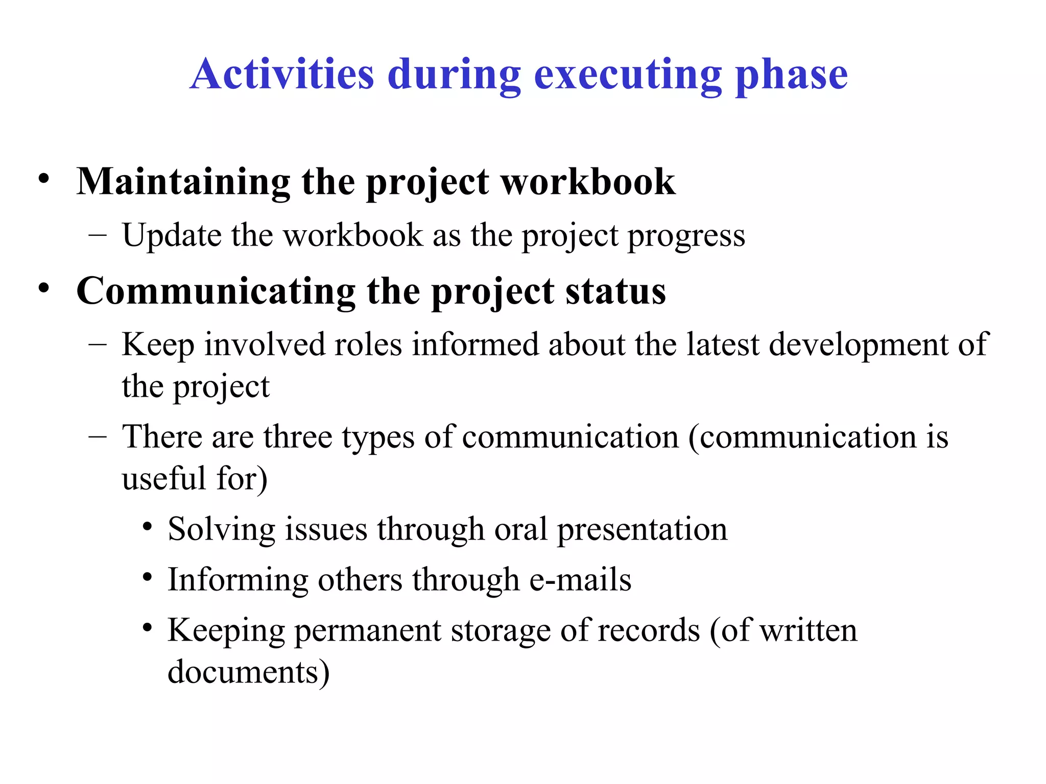 Managing the information system project | PPT