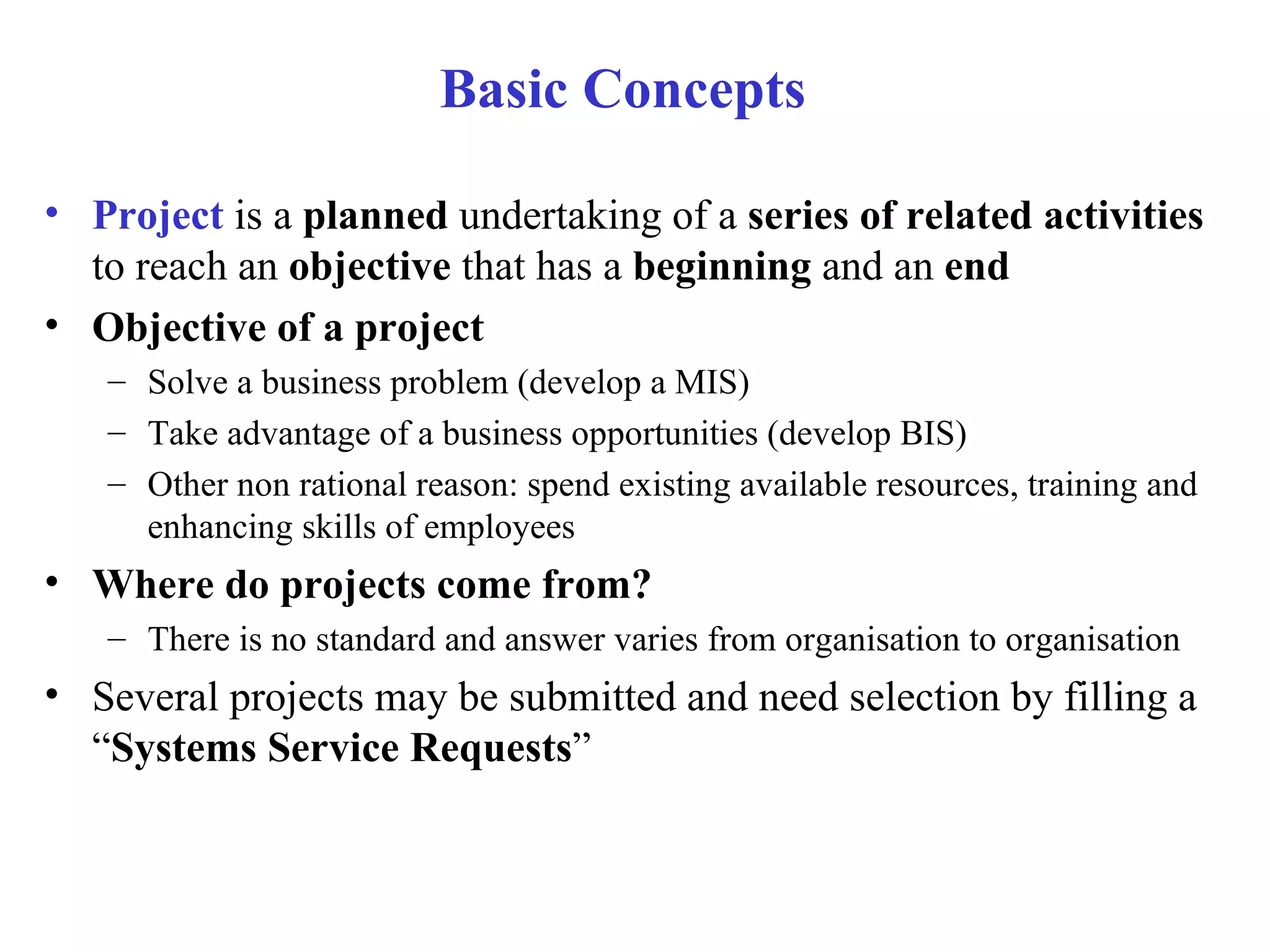Managing the information system project | PPT