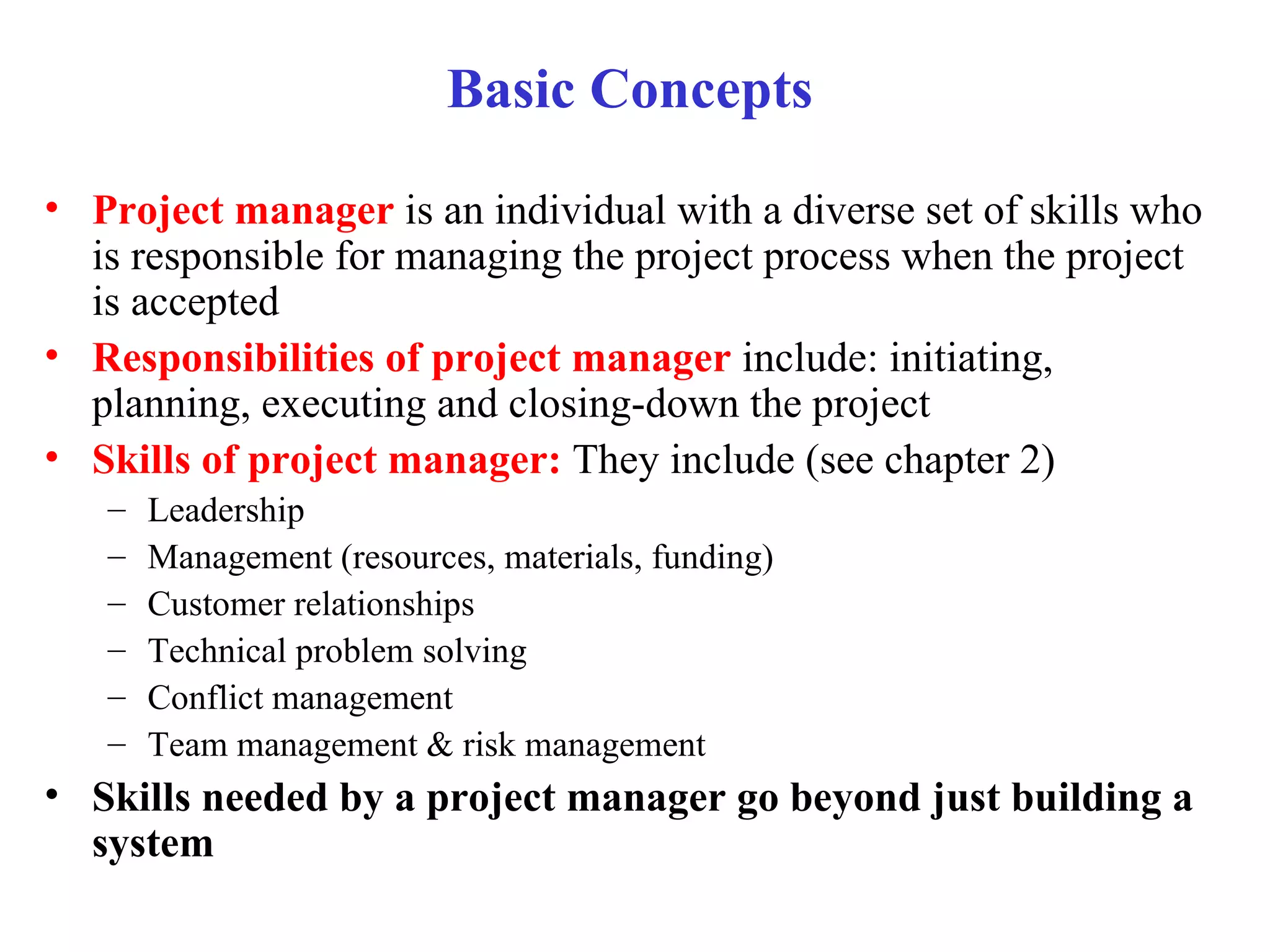 Managing the information system project | PPT