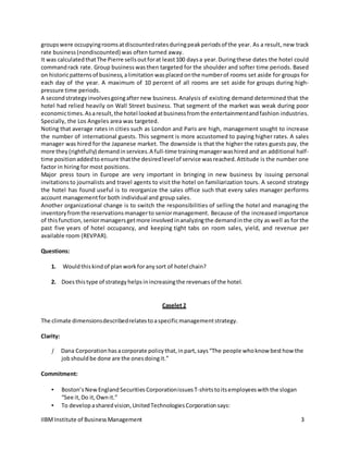 Managing the lodging operations | DOCX