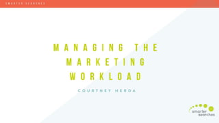 Managing the Marketing Workload | PPT
