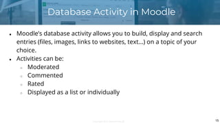 Working with the Moodle Database: The Basics | PPT