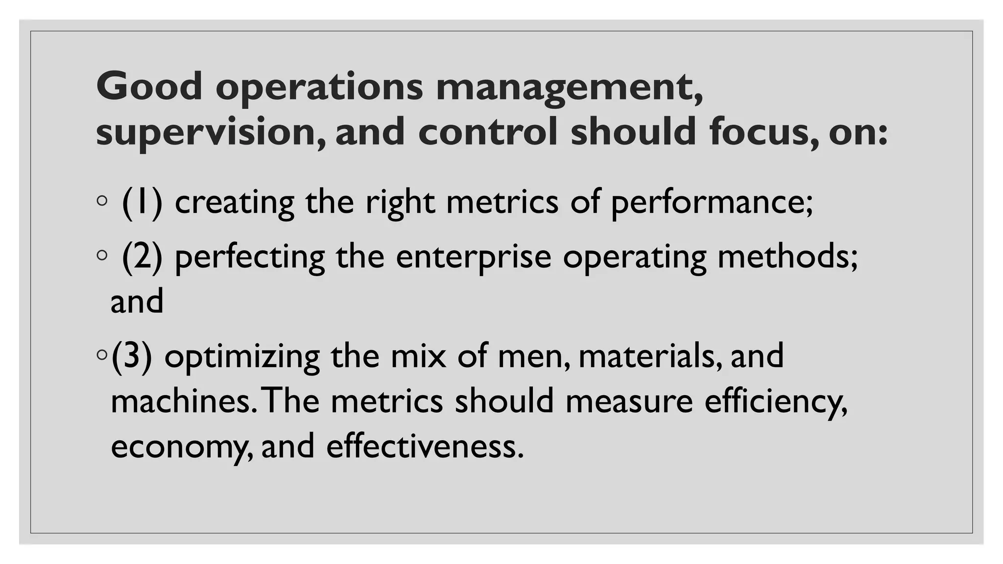 Managing the operations function | PDF