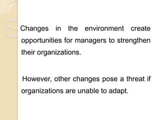Managing the organizational environment | PPTX