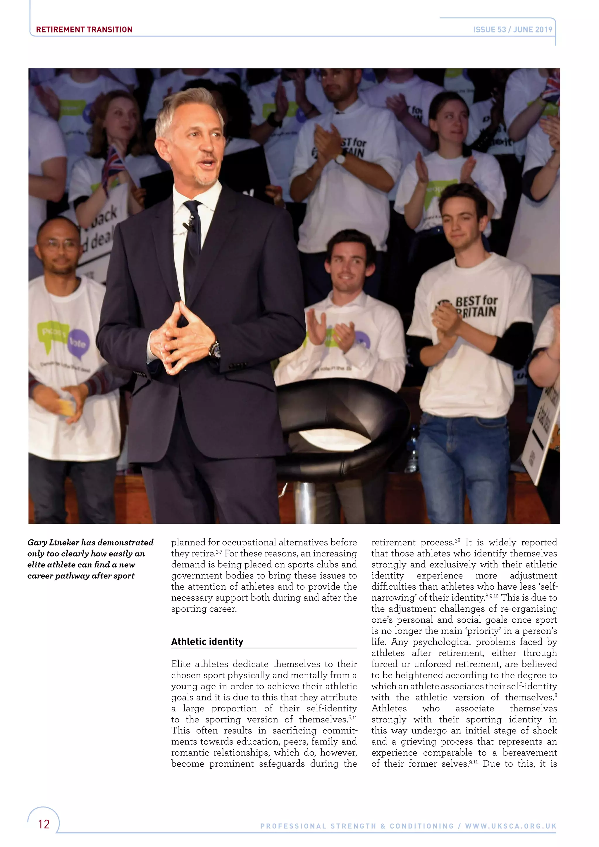 Managing the transition into retirement from sport for elite athletes | PDF