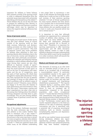 Managing the transition into retirement from sport for elite athletes | PDF