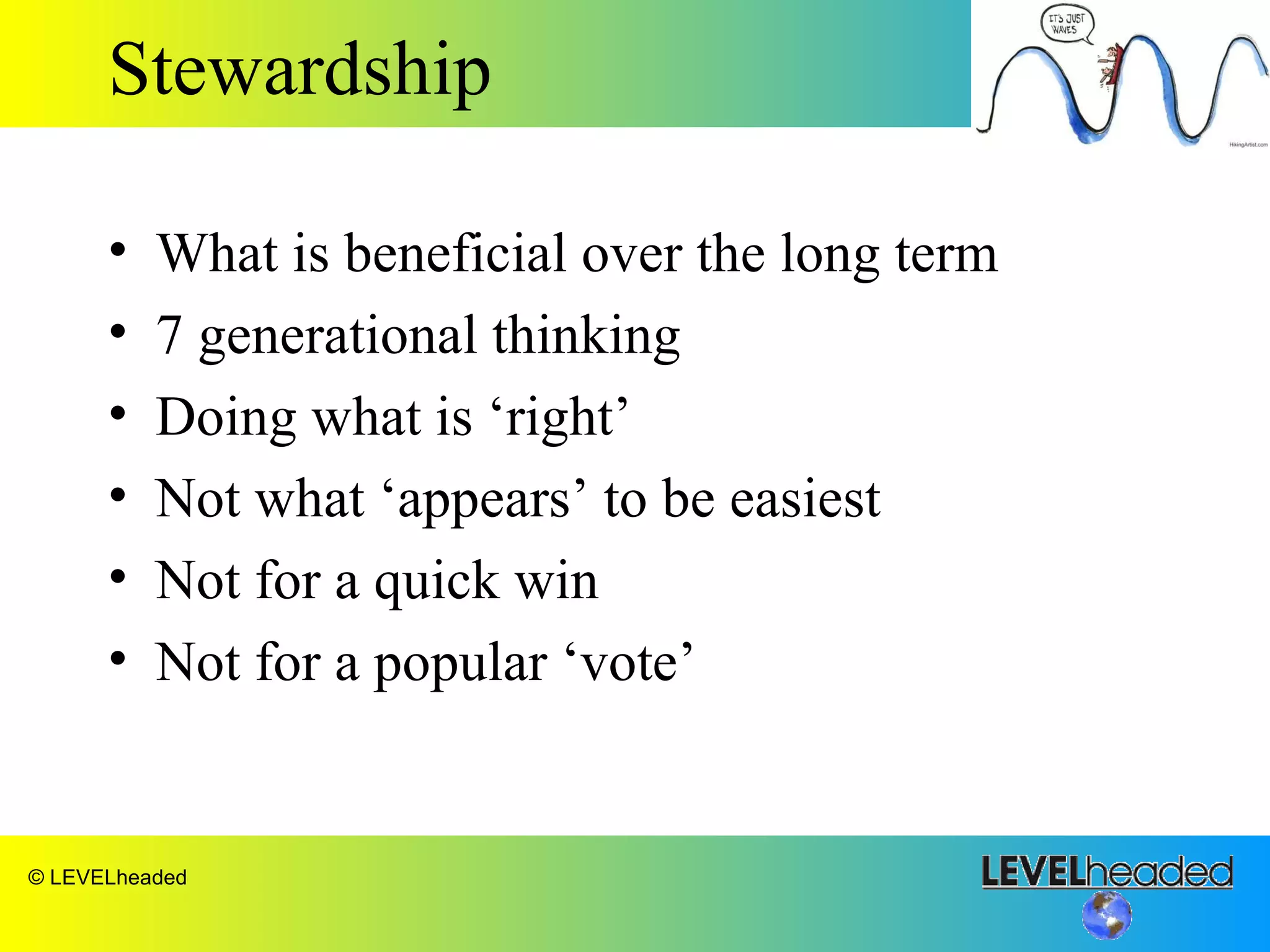 Managing the waves of change | PPT