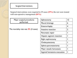 Managing thoracoabdominal trauma injuries in emergency situations | PPTX